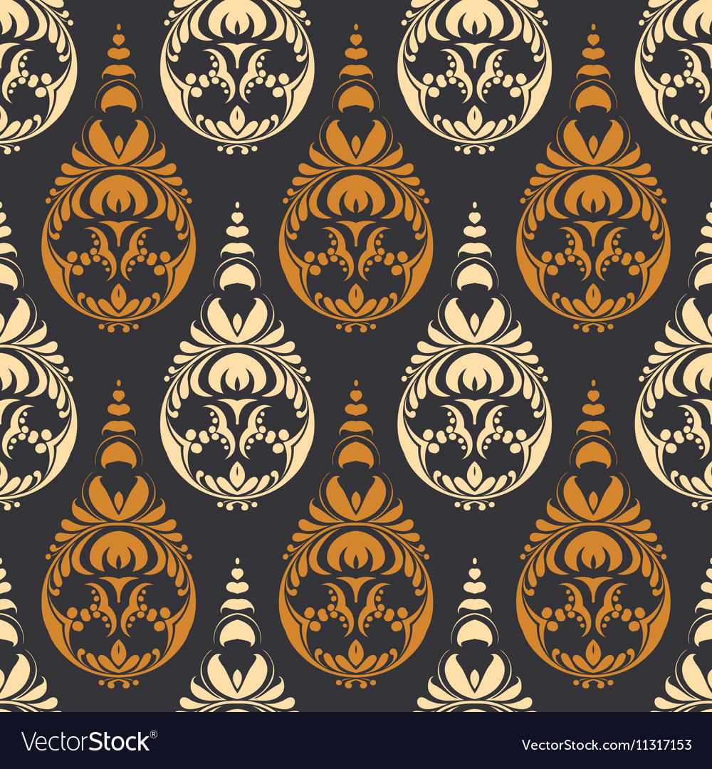 Seamless ornament pattern tile Royalty Free Vector Image