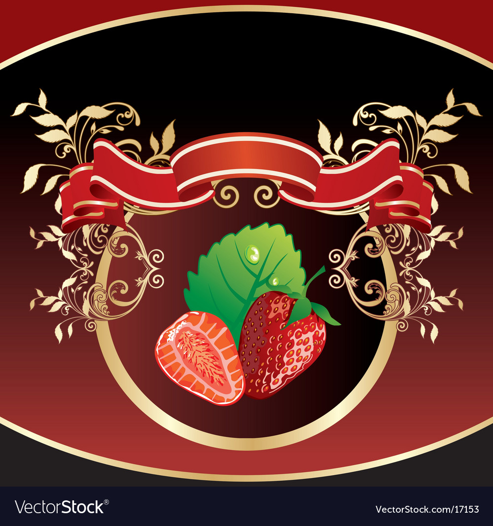 Strawberry background Royalty Free Vector Image