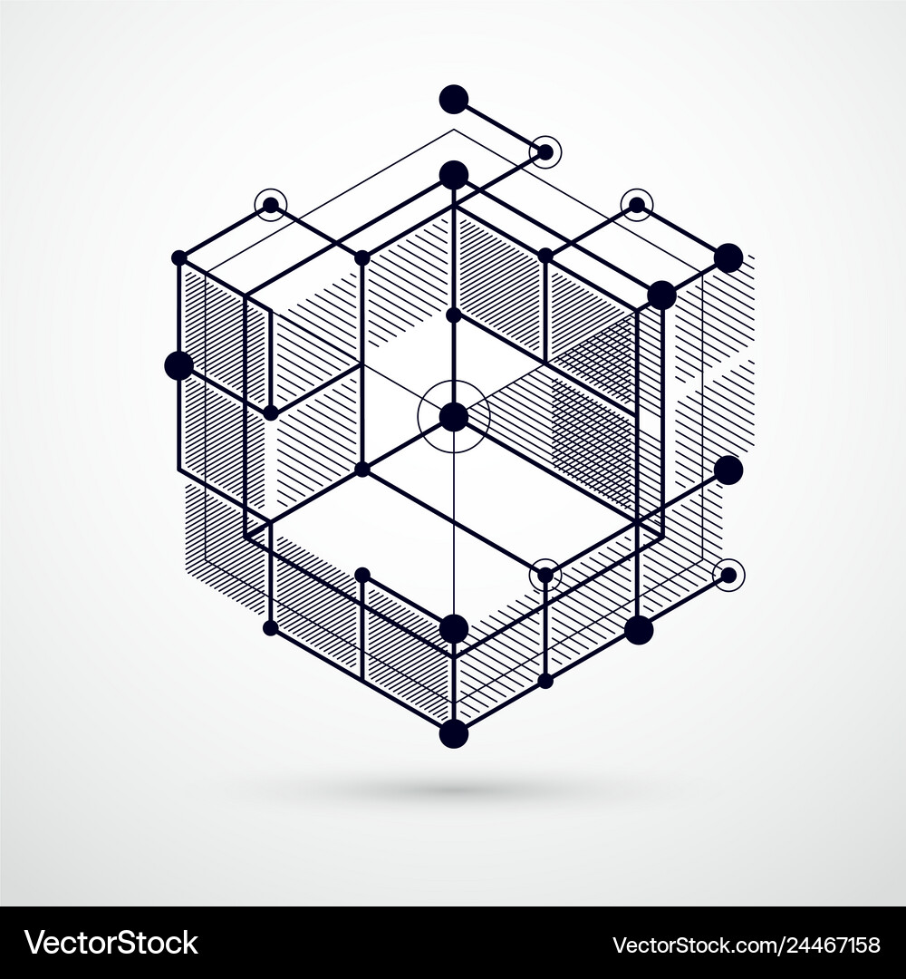 Abstract creative geometric art with a variety Vector Image