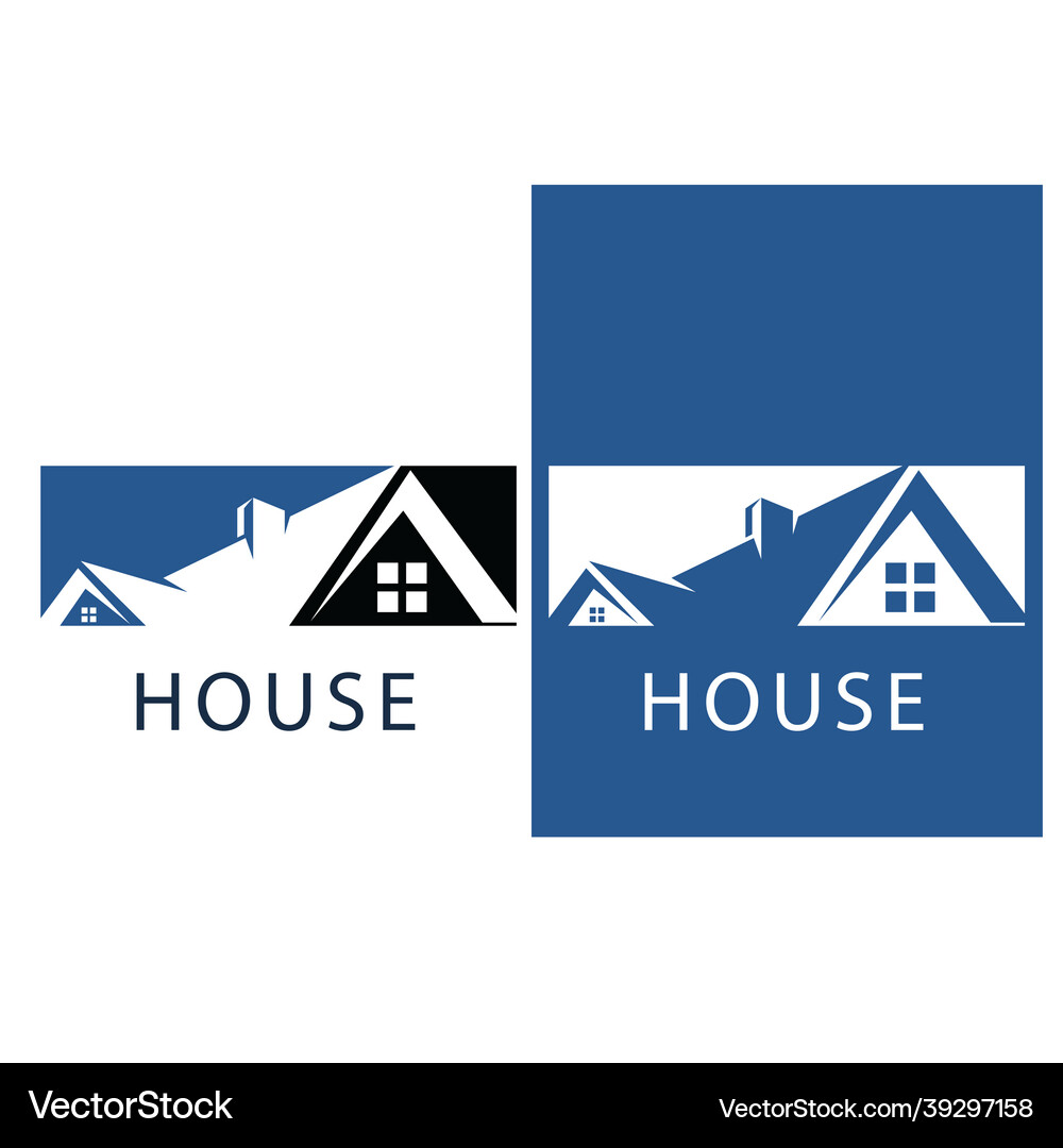 House logo and symbol image Royalty Free Vector Image