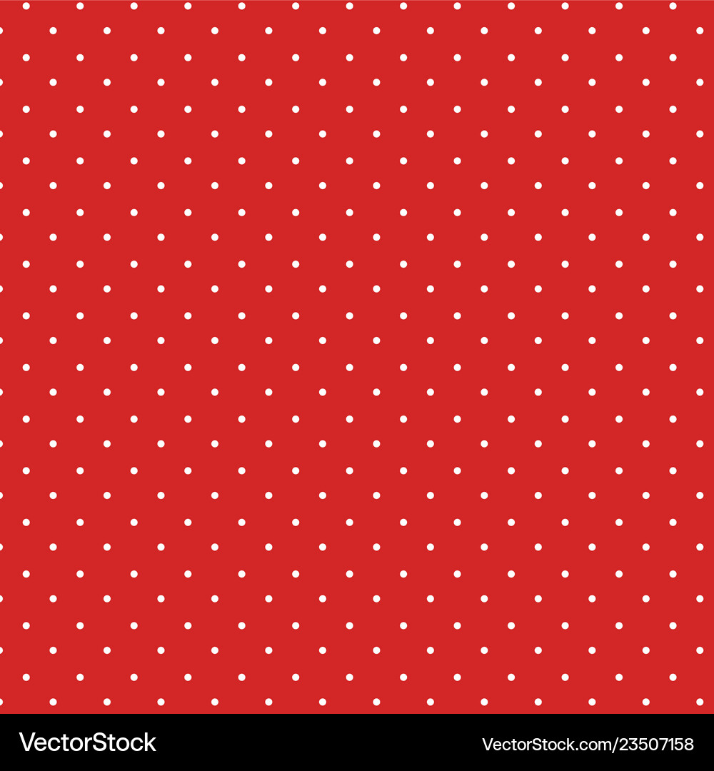 Vintage Polka Dots Red & White Royalty Free Vector Image
