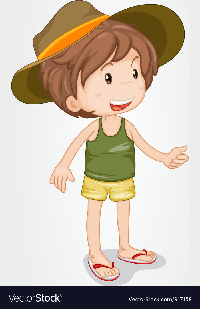 Young boy Royalty Free Vector Image - VectorStock