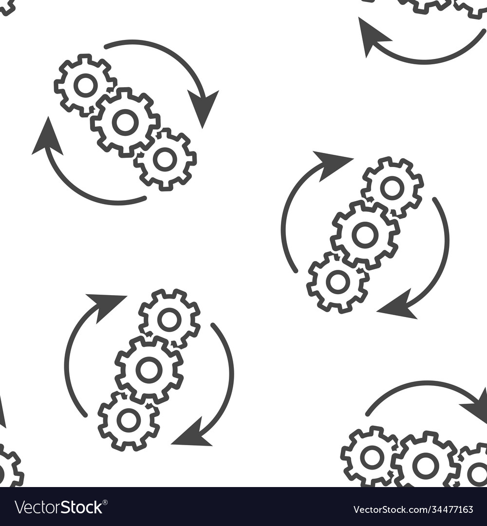 Icon business process optimization business Vector Image