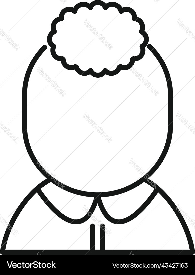 Kid generation icon outline child age Royalty Free Vector