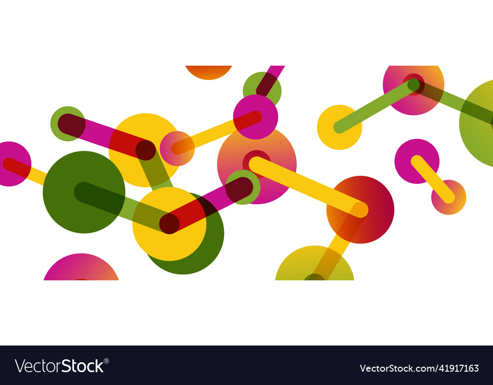 Network Concept Abstract Background Dots Vector Image