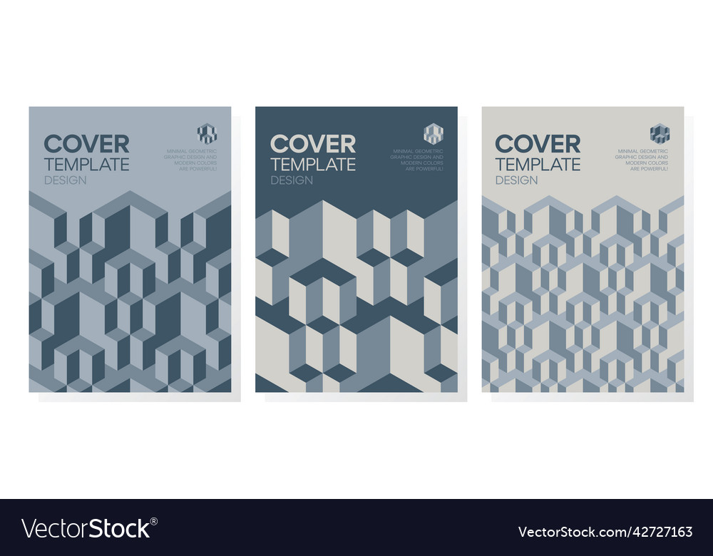 Set Of Trendy Abstract Isometric 3d Optical Vector Image