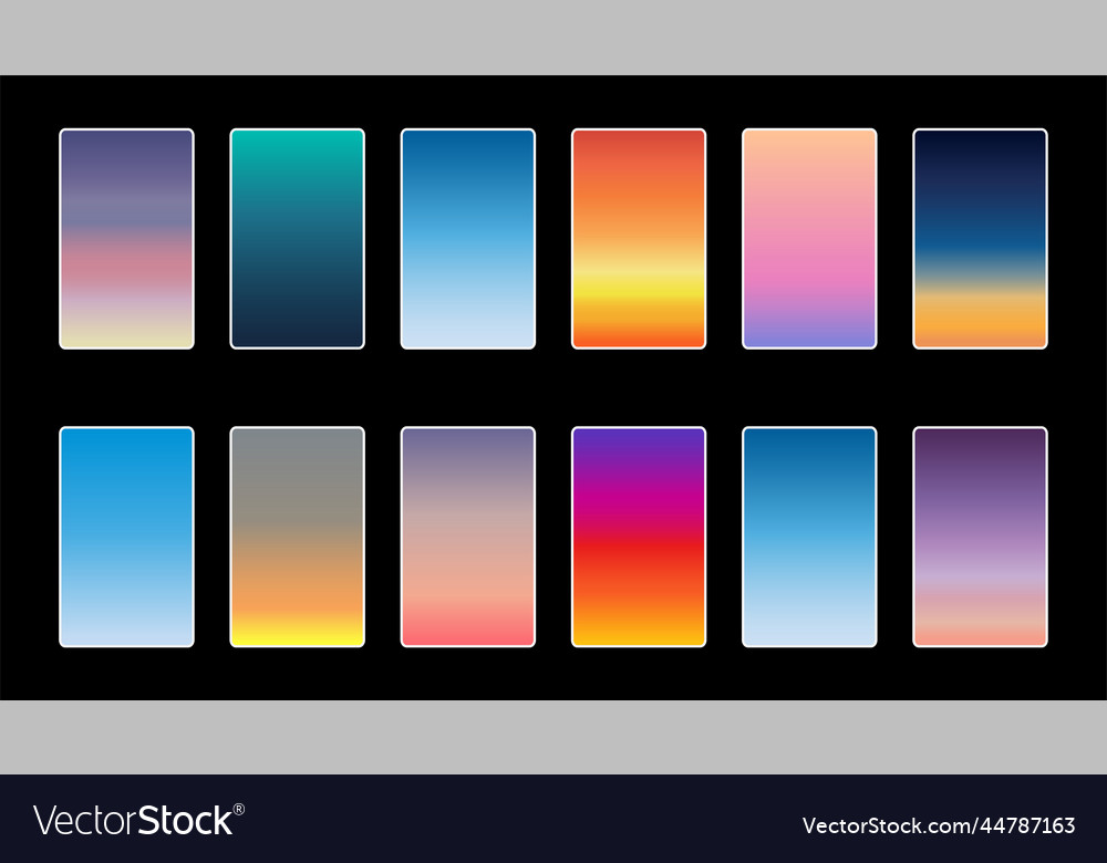 Sunset and sunrise sky colors blue purple orange Vector Image