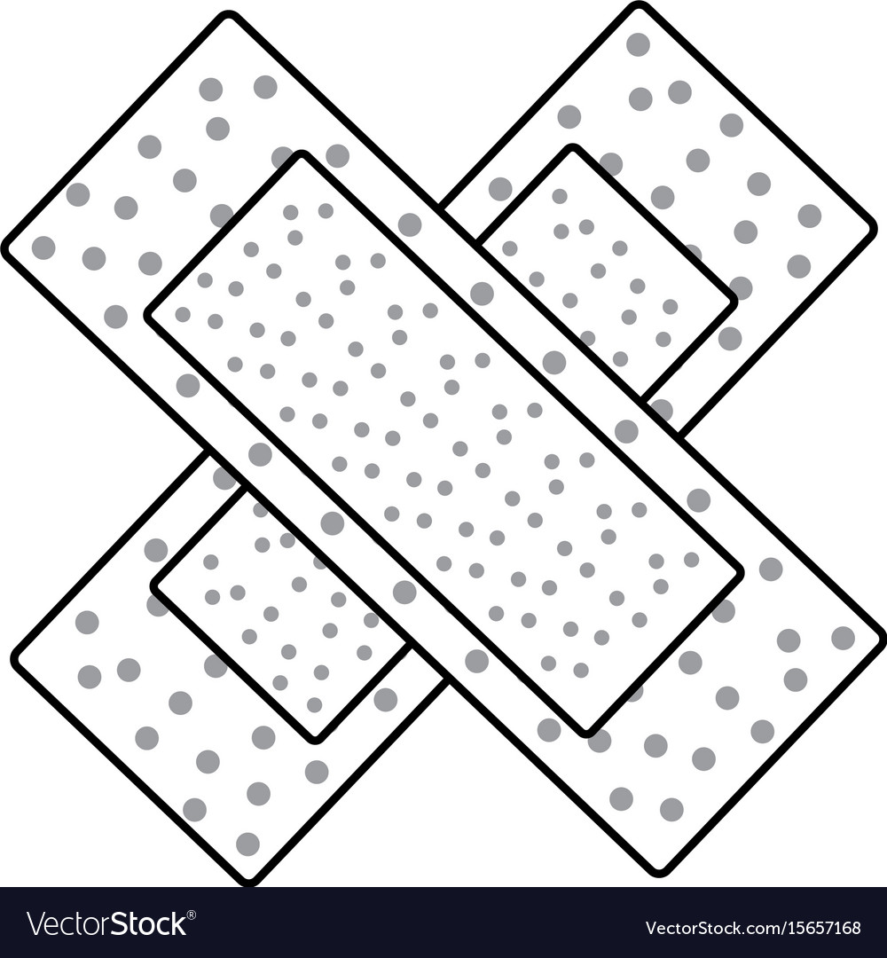 Bandages medical implement Royalty Free Vector Image