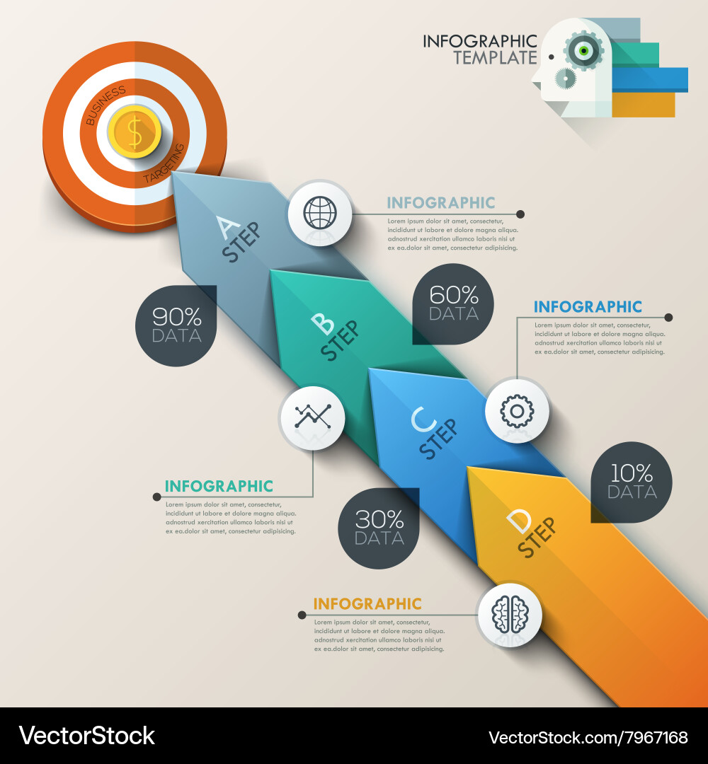 Business target marketing concept Royalty Free Vector Image