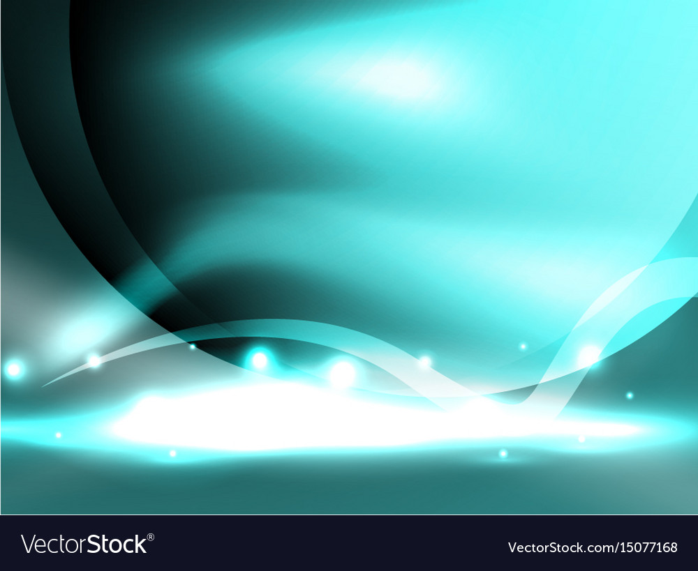 Glowing shiny wave background Royalty Free Vector Image Glowing shiny wave background Royalty Free Vector Image