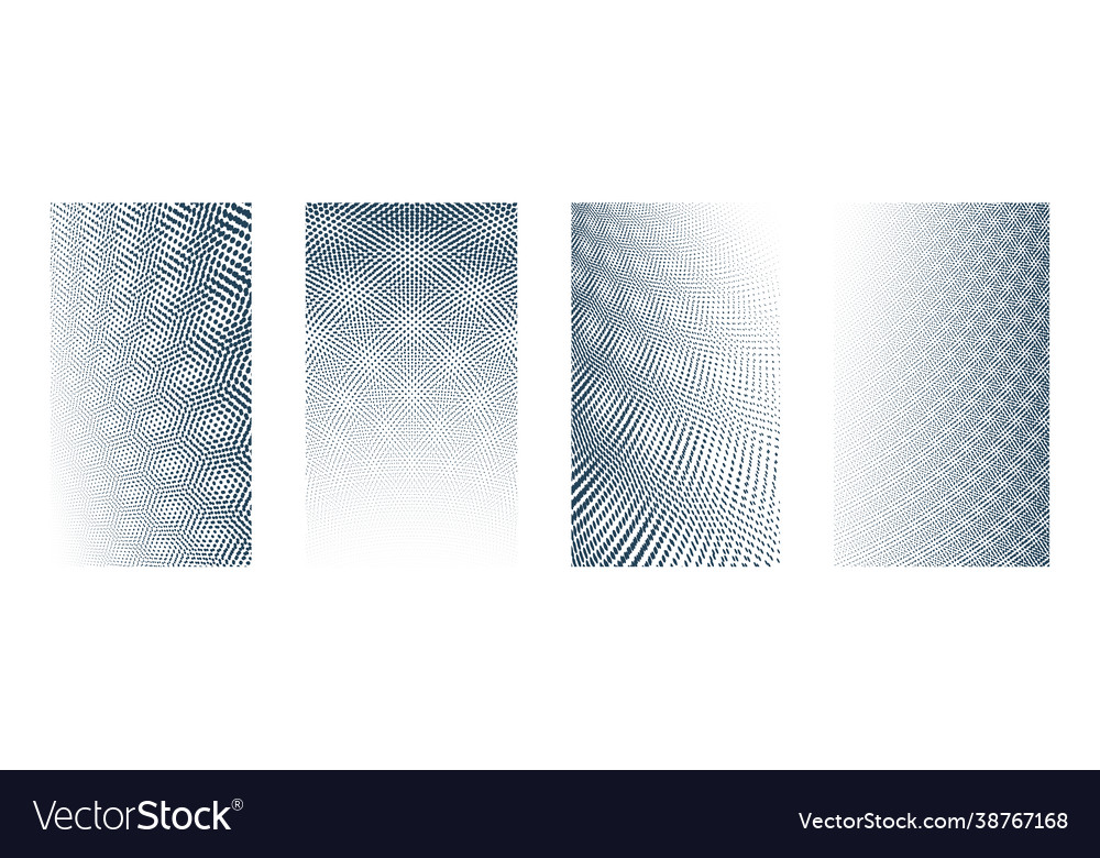 Moire pattern dots abstract backgrounds Royalty Free Vector
