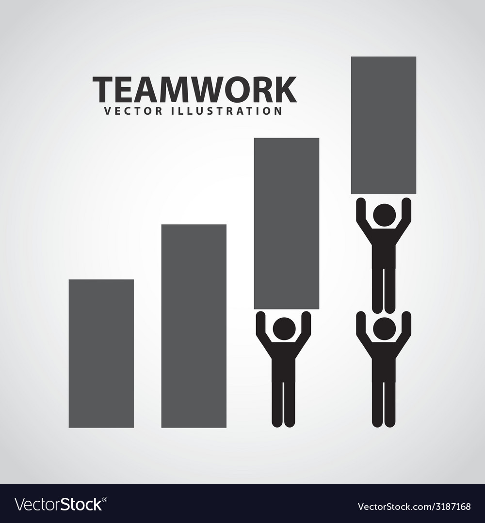 Teamwork design Royalty Free Vector Image - VectorStock