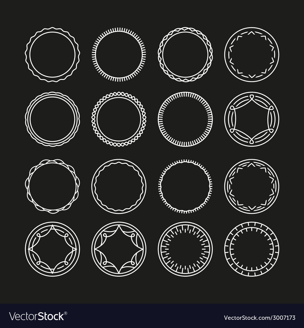 Outline frames emplates Royalty Free Vector Image