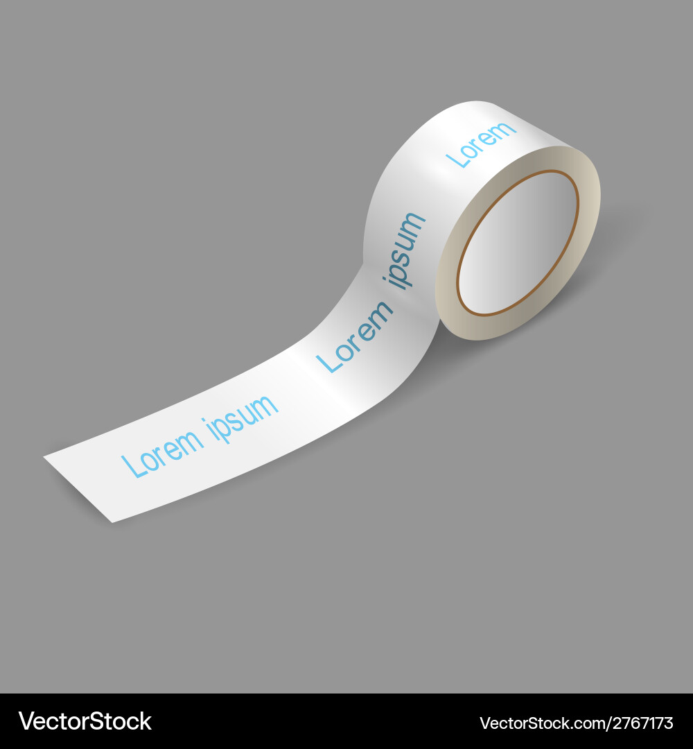 Roll of adhesive tape Royalty Free Vector Image