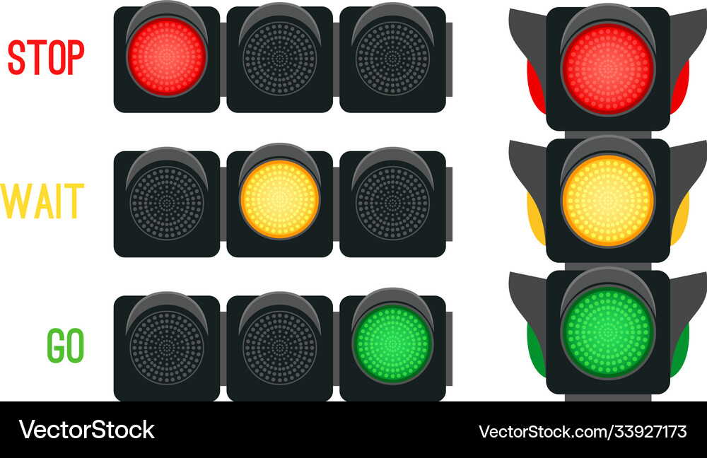 Traffic Light Concept Royalty Free Vector Image