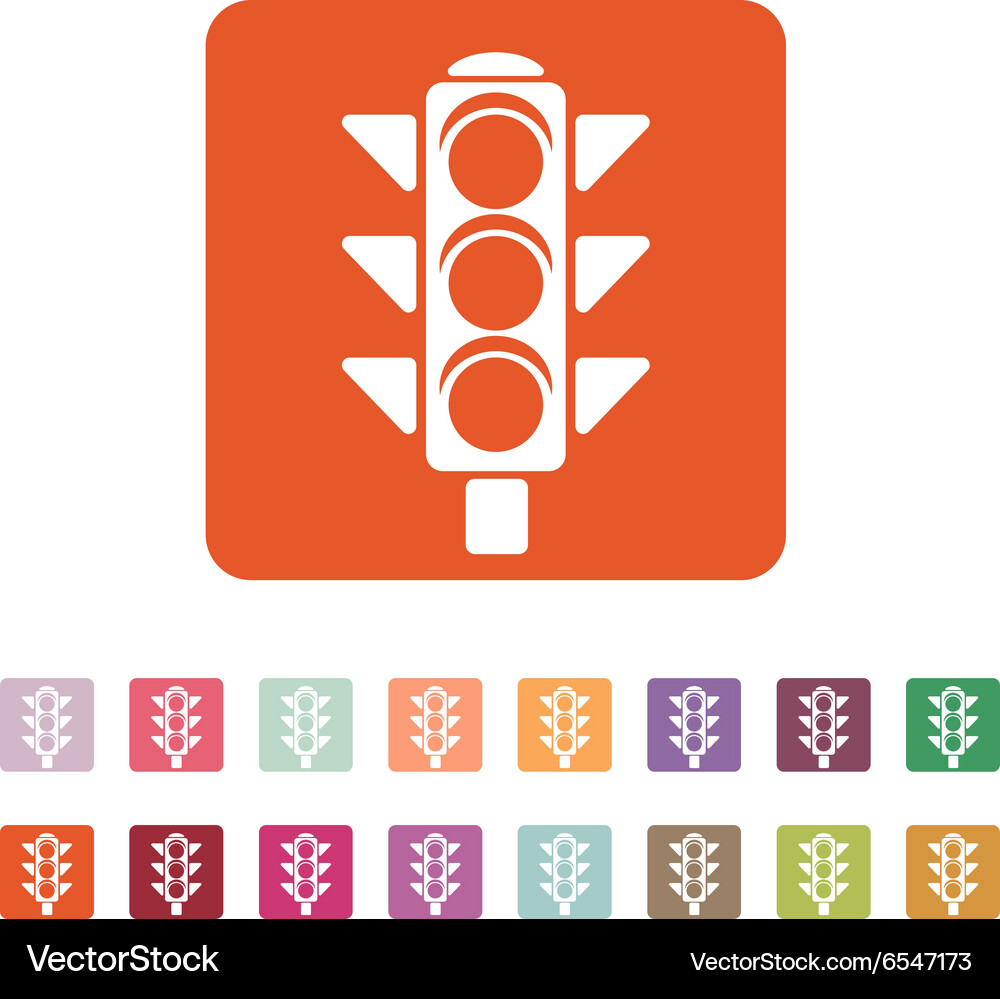 Traffic Light Icon - Stop Signal Royalty Free Vector Image