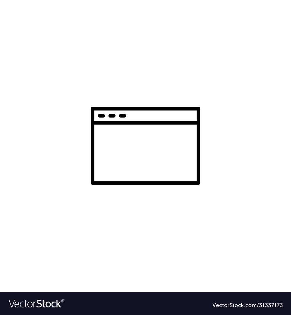 Web browser icon Royalty Free Vector Image - VectorStock