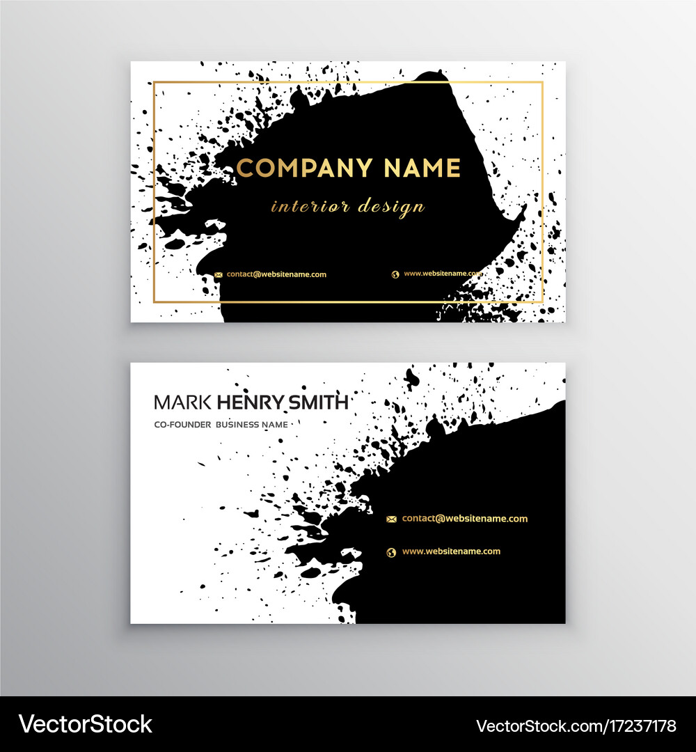 Business card luxury card design Royalty Free Vector Image