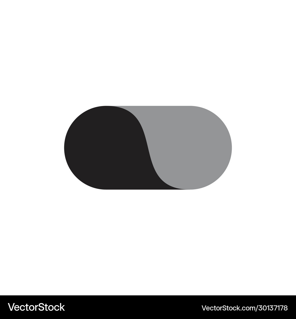 Curves talk medical capsule symbol Royalty Free Vector Image