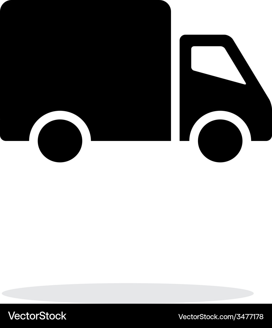 Delivery Truck icon on white background Royalty Free Vector