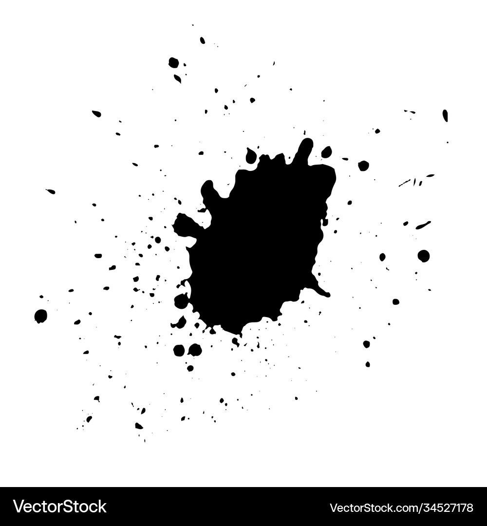 Grunge splatters abstract ink splashe text banners