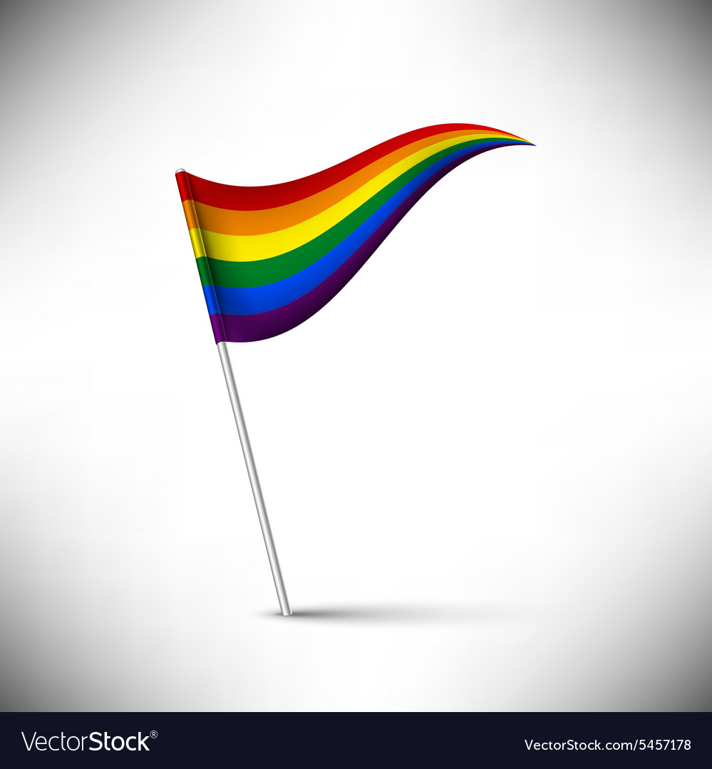 Rainbow flag Royalty Free Vector Image - VectorStock
