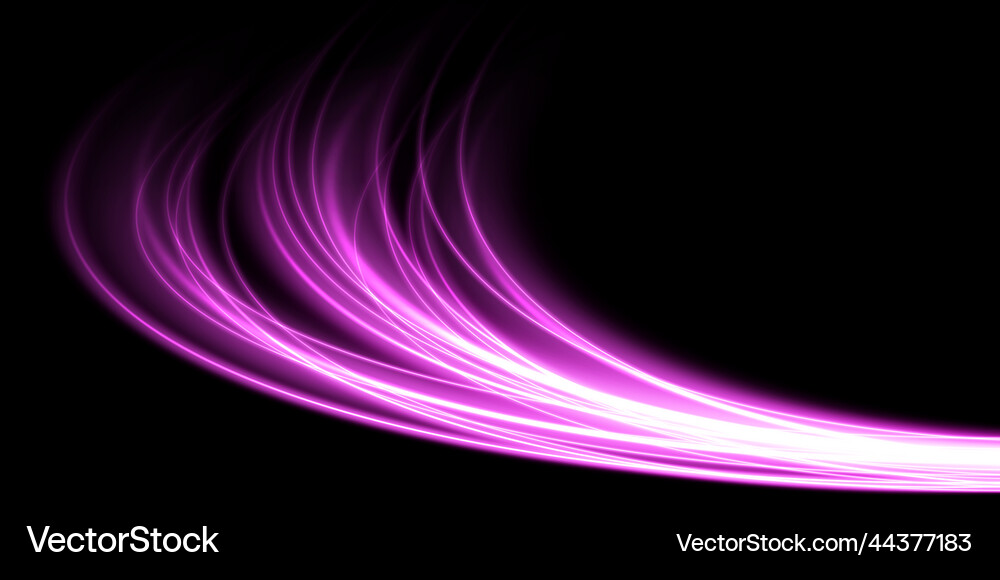 Abstract light lines of movement and speed Vector Image