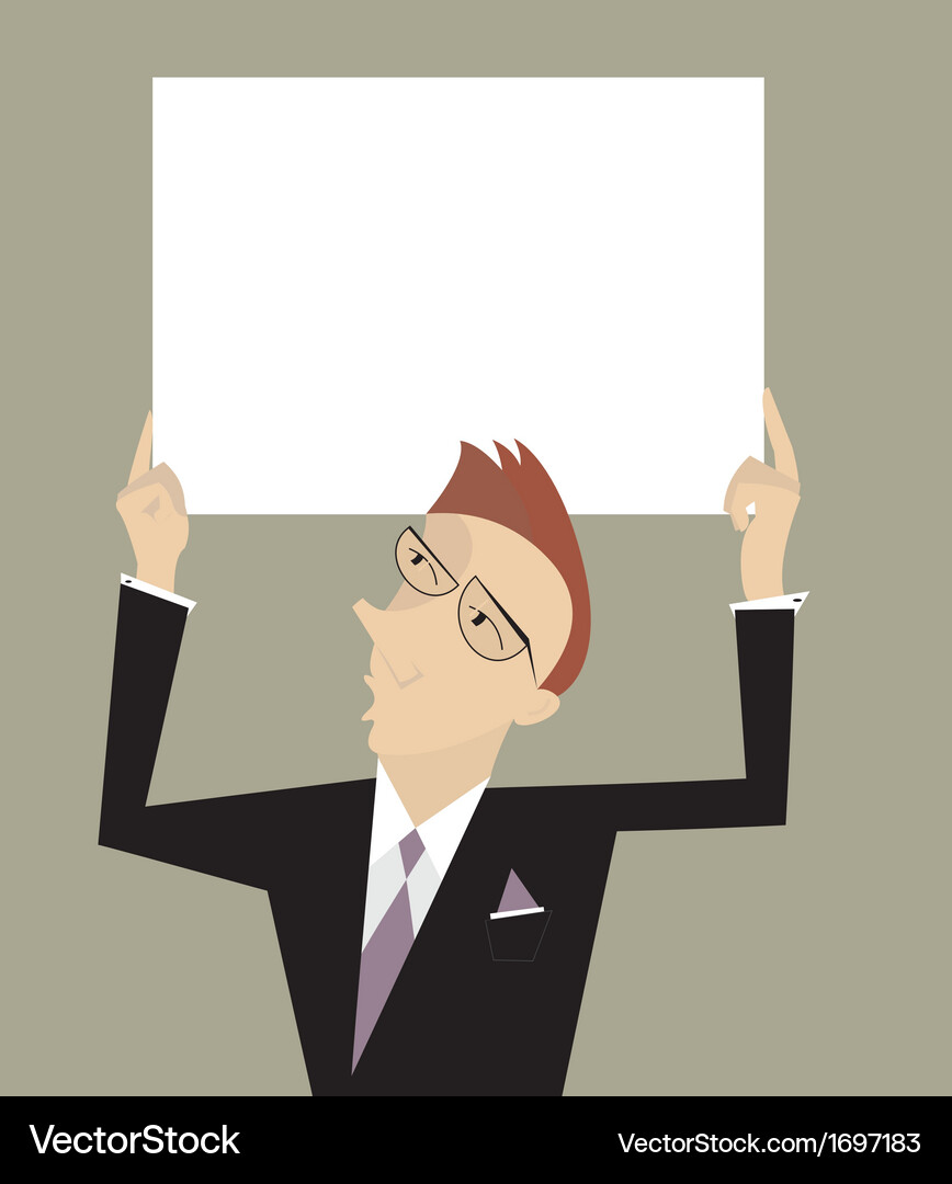 Businessman or a manager Royalty Free Vector Image