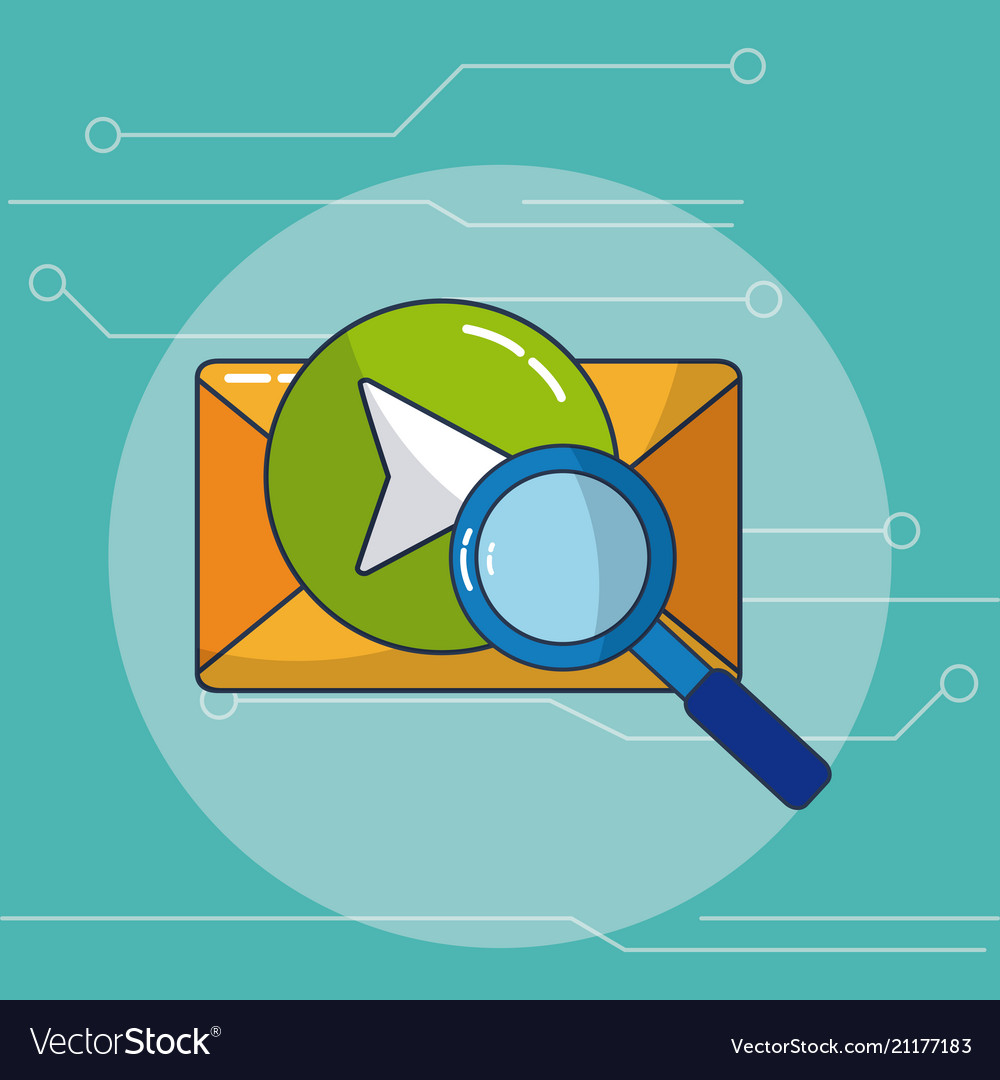 Cyber security technology Royalty Free Vector Image