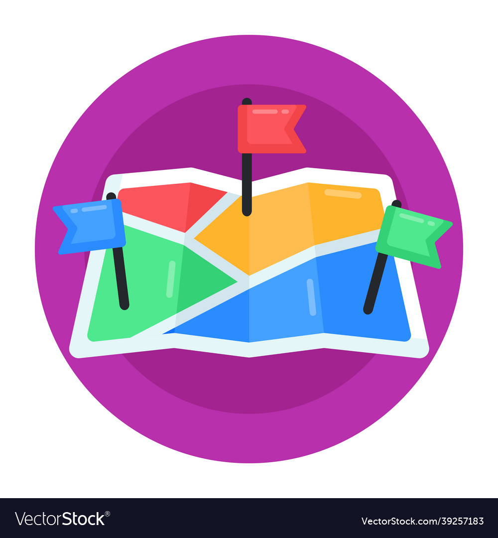Destinations map Royalty Free Vector Image - VectorStock