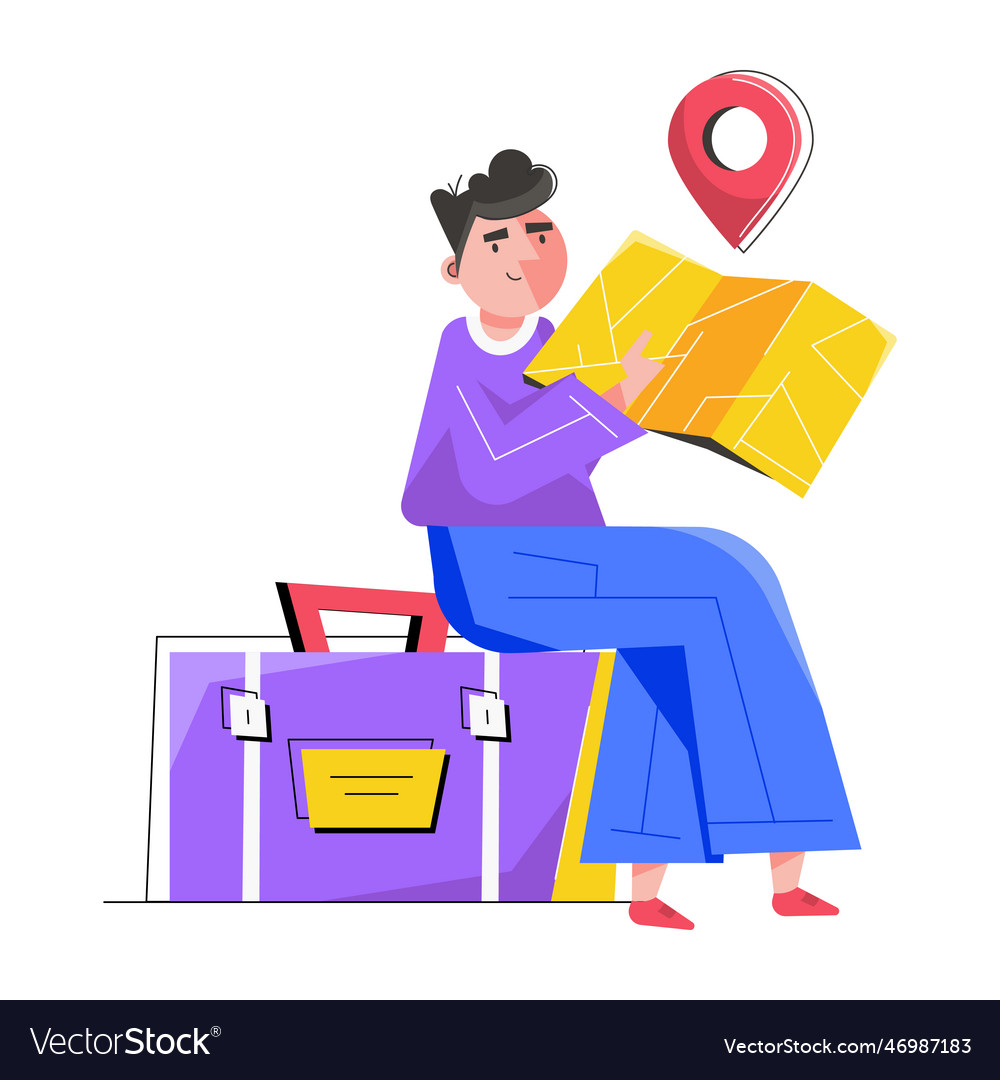 Map navigation Royalty Free Vector Image - VectorStock