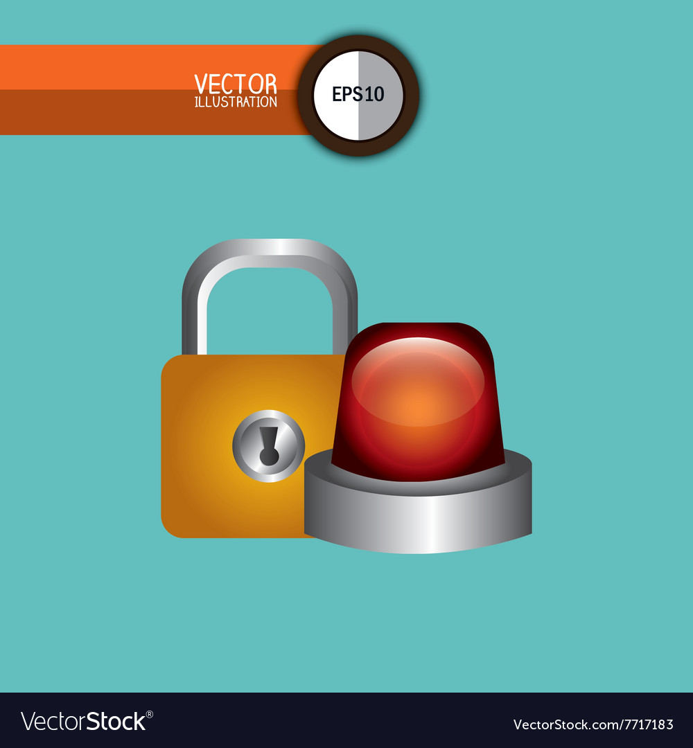 Security system design Royalty Free Vector Image