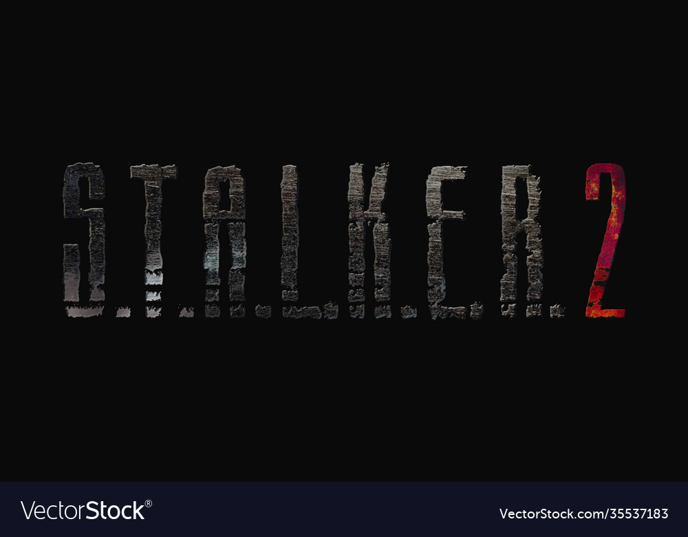 Stalker two emblem Royalty Free Vector Image - VectorStock