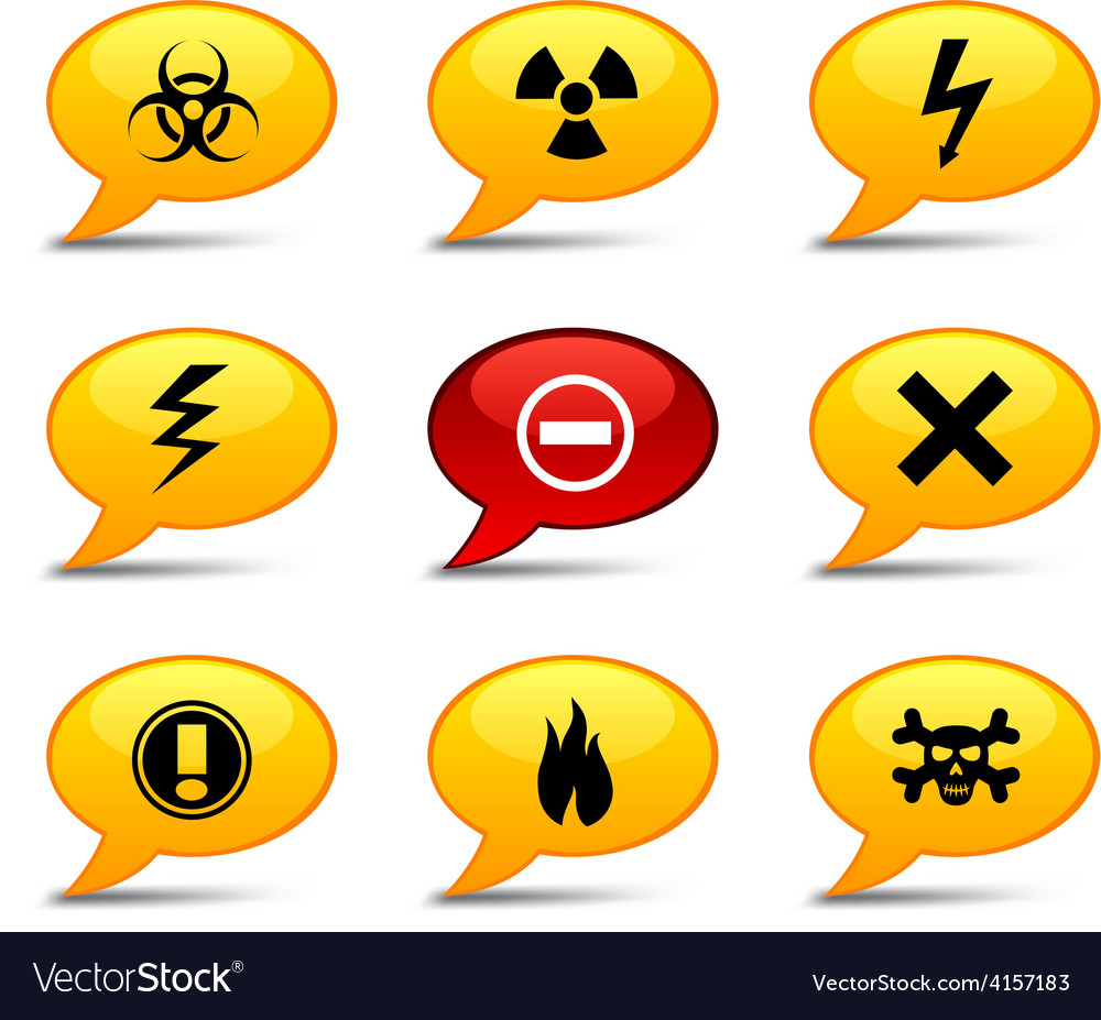 Warning comics Royalty Free Vector Image - VectorStock