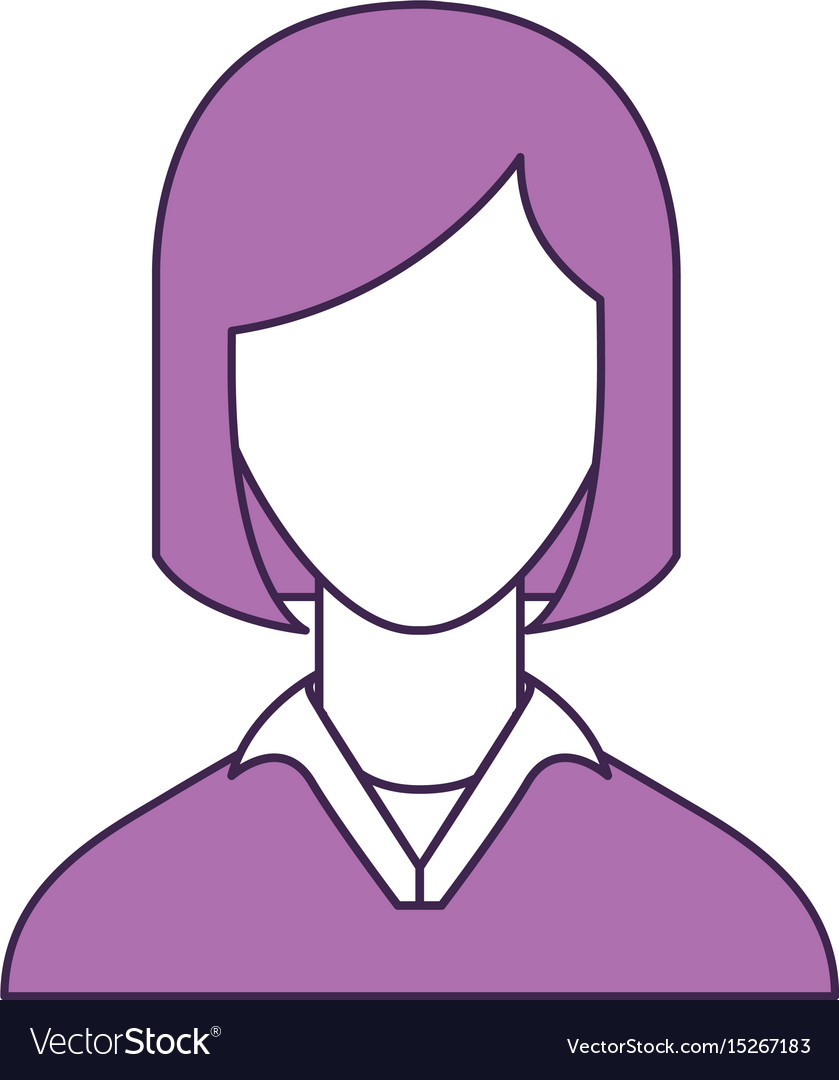 Young woman avatar character Royalty Free Vector Image