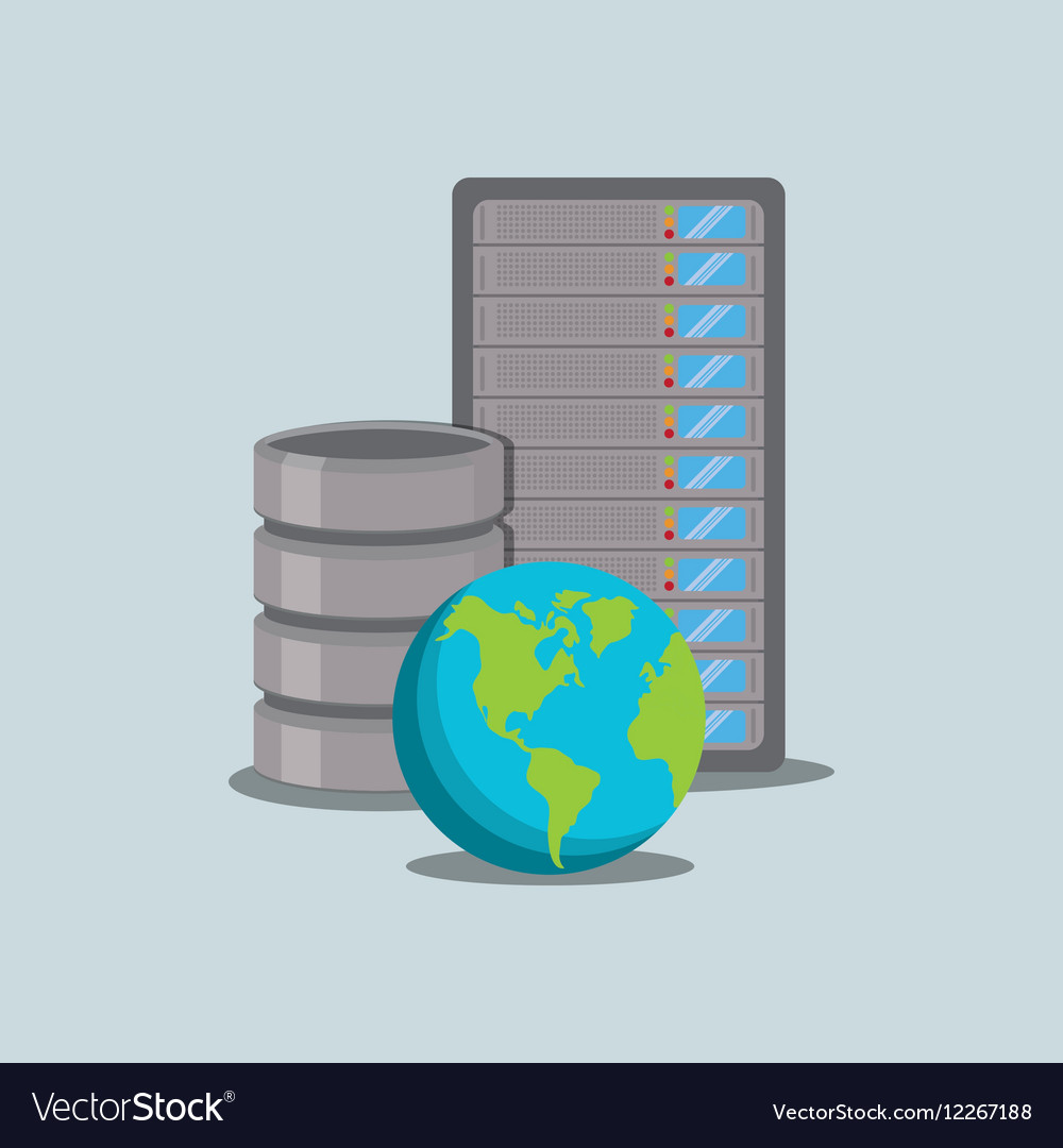 Cloud computing technology Royalty Free Vector Image