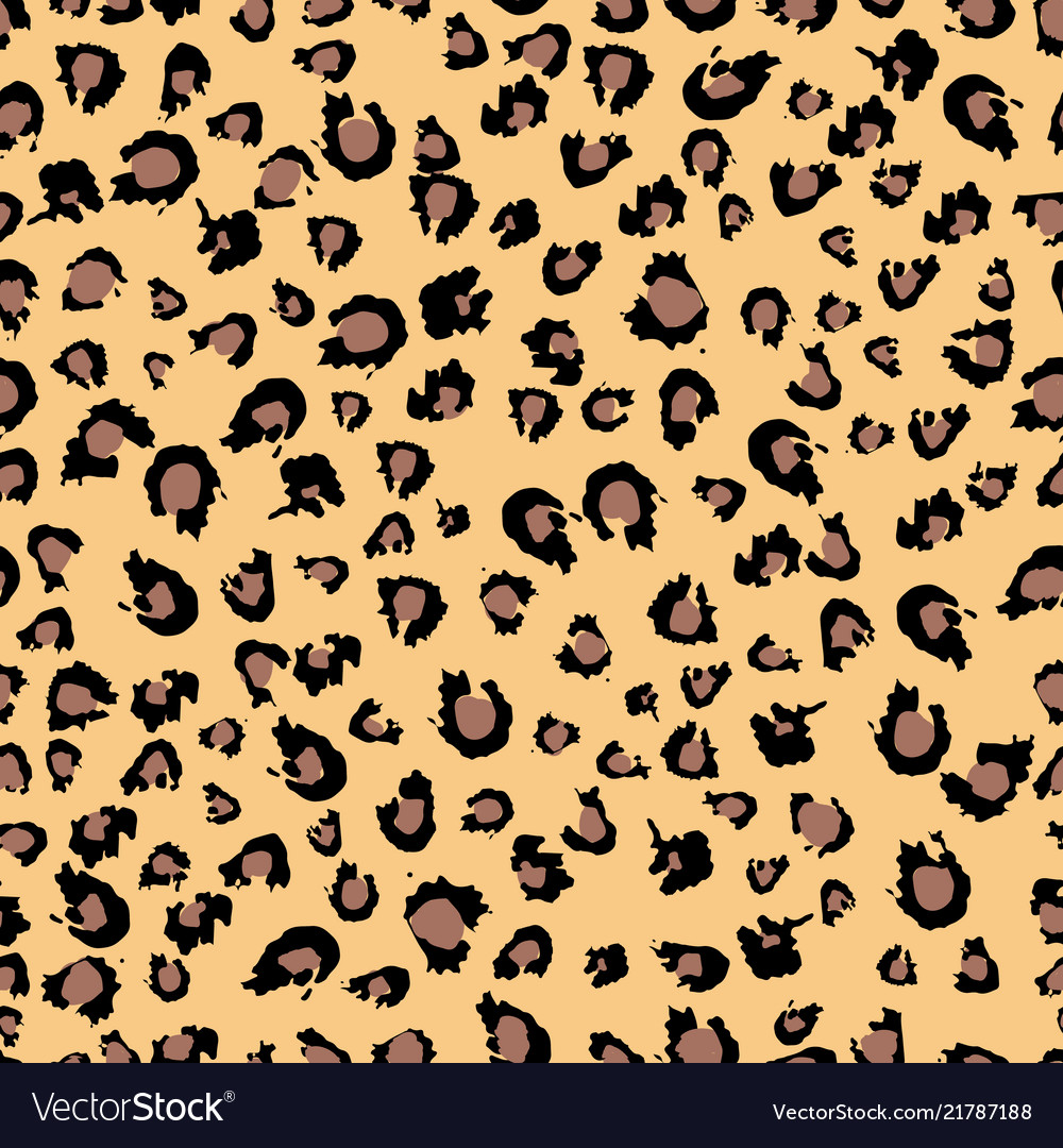 Leopard seamless pattern design Royalty Free Vector Image