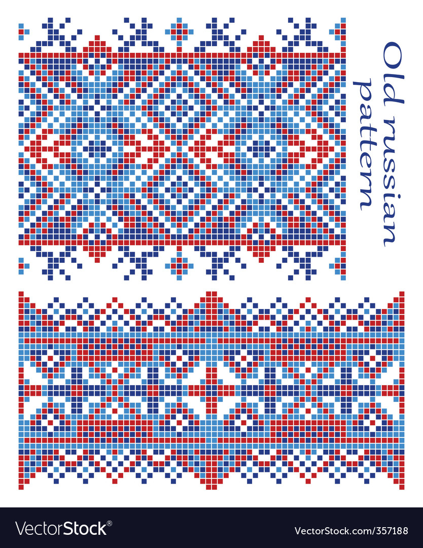 Old russian pattern Royalty Free Vector Image - VectorStock