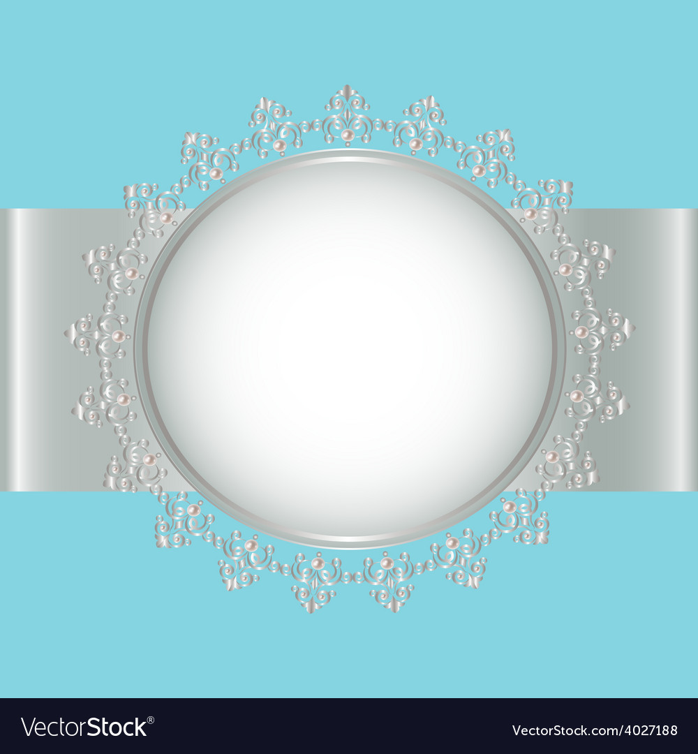 Silver frame Royalty Free Vector Image - VectorStock