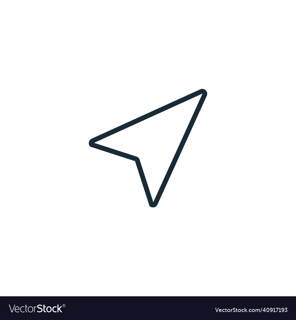 Arrow pointer icon design template elements Vector Image