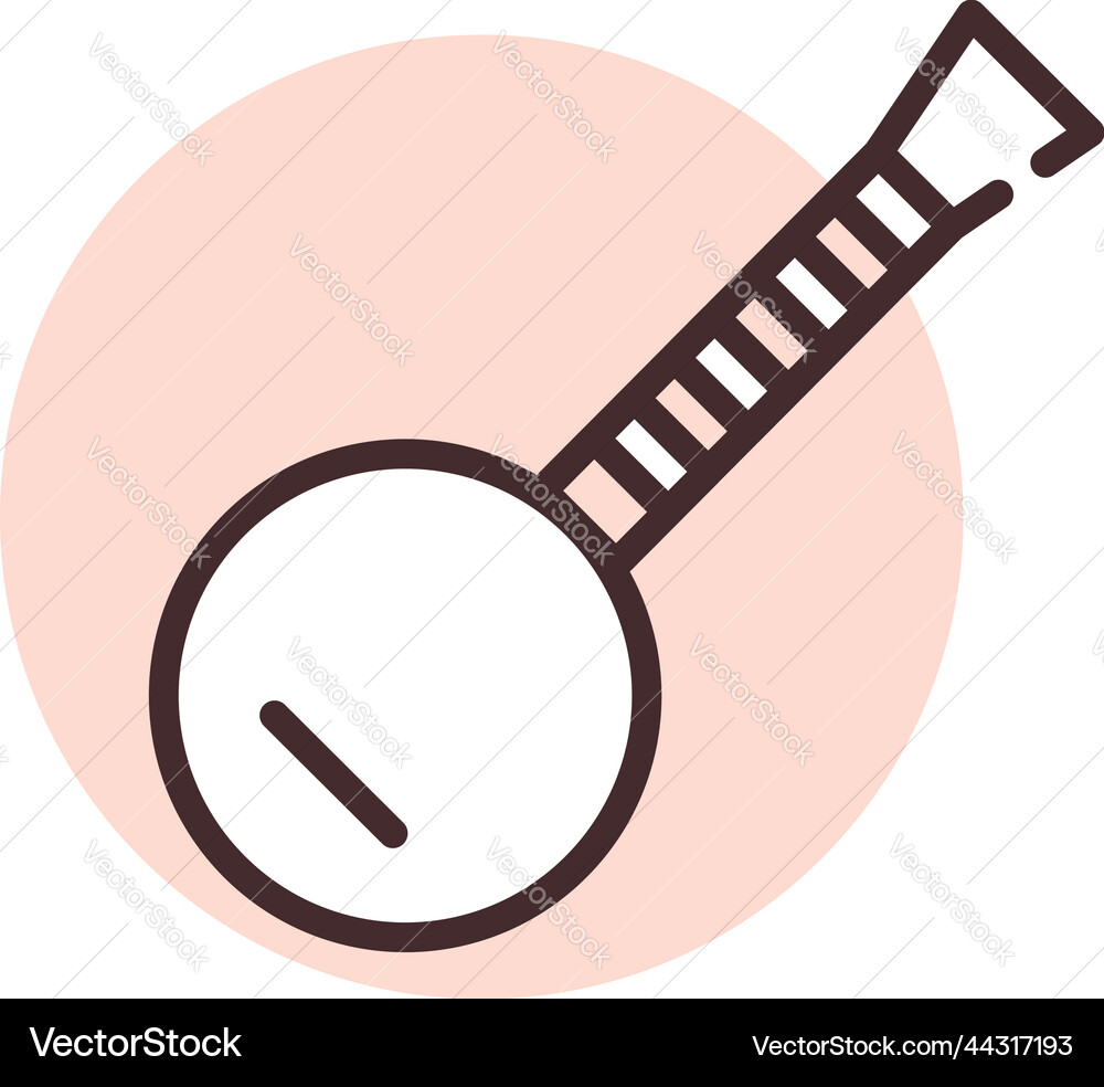 Banjo music on a white background Royalty Free Vector Image