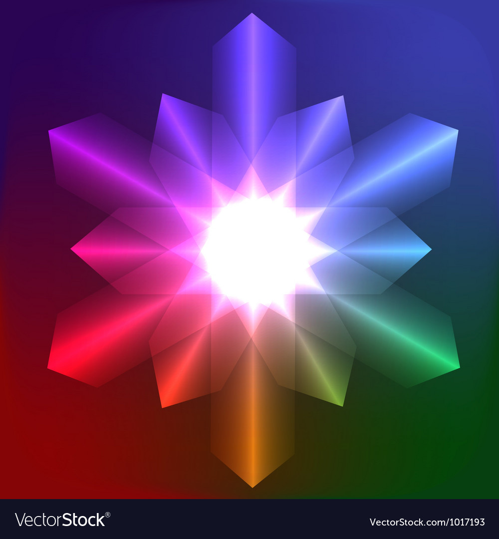 Decorative abstract snowflake Royalty Free Vector Image