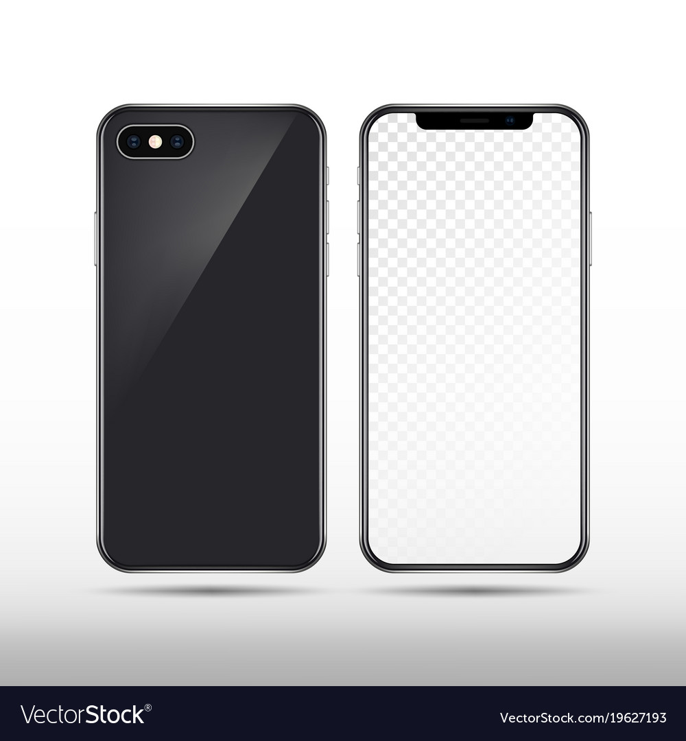 Realistic new smartphone isolated modern Vector Image