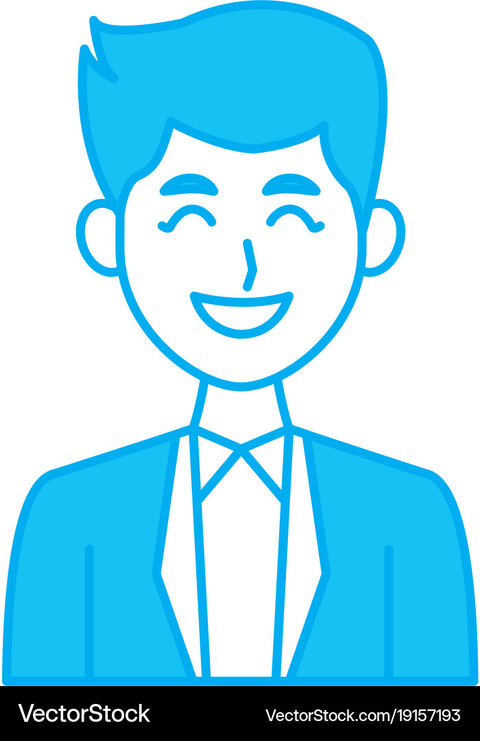 Young man with elegant clothes Royalty Free Vector Image
