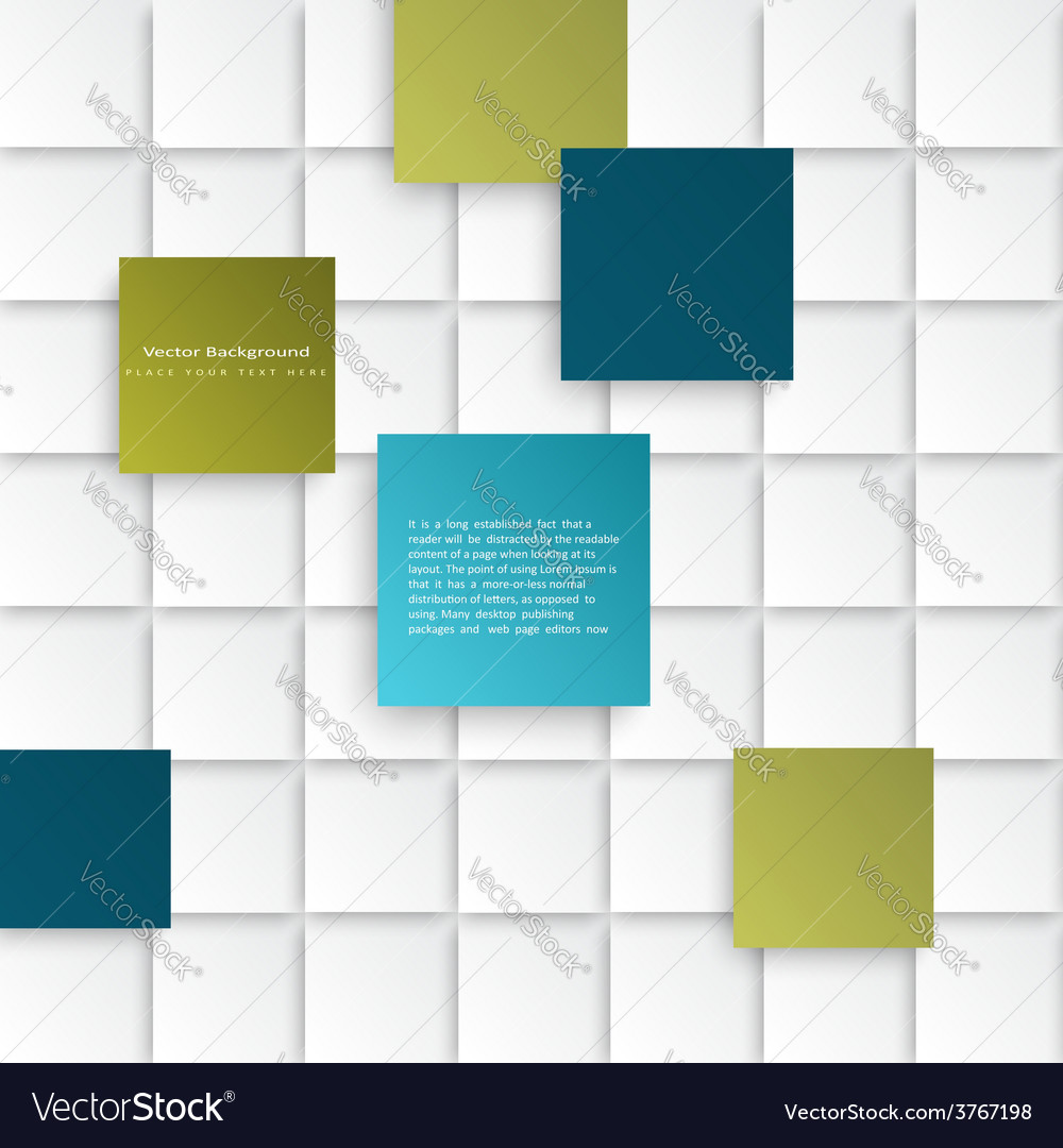 Abstract squares background Royalty Free Vector Image
