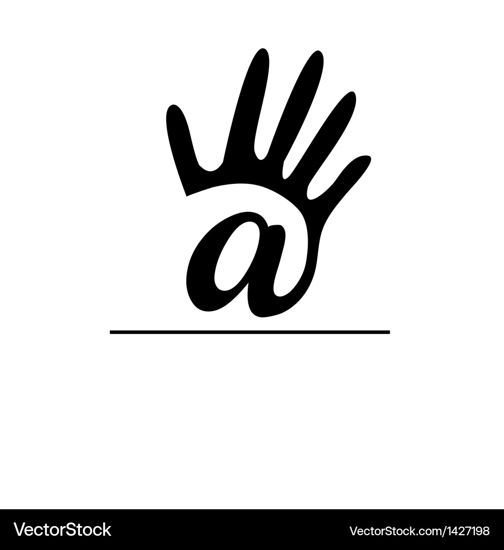 E - hand-written alphabet isolated over the white Vector Image