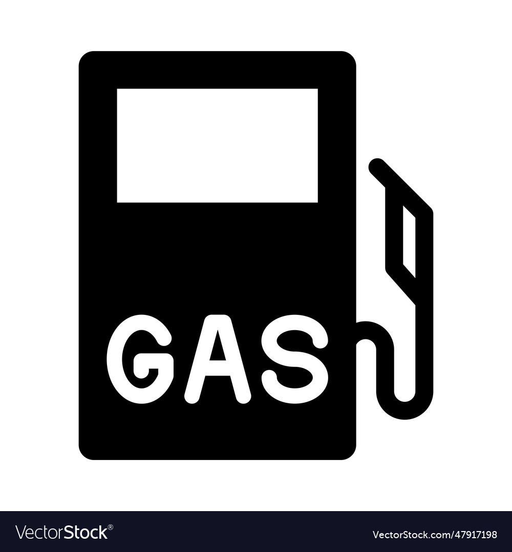 Gas station glyph icon for personal Royalty Free Vector Gas station glyph icon for personal Royalty Free Vector