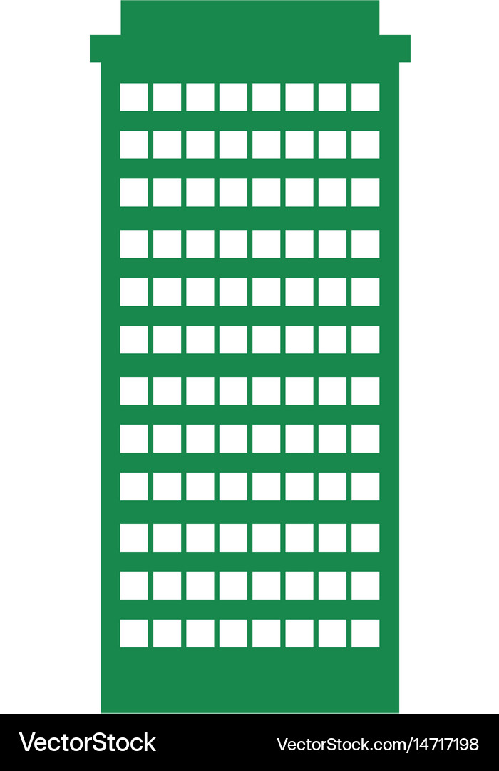 Green building tower Royalty Free Vector Image