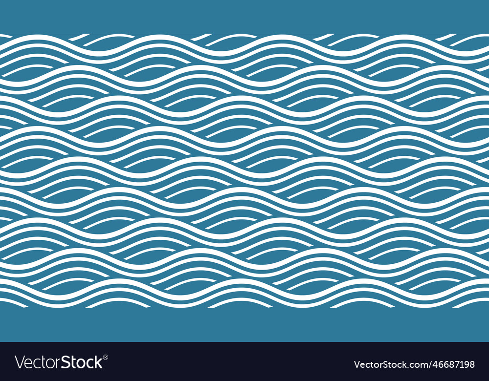 Seamless pattern with waves Royalty Free Vector Image