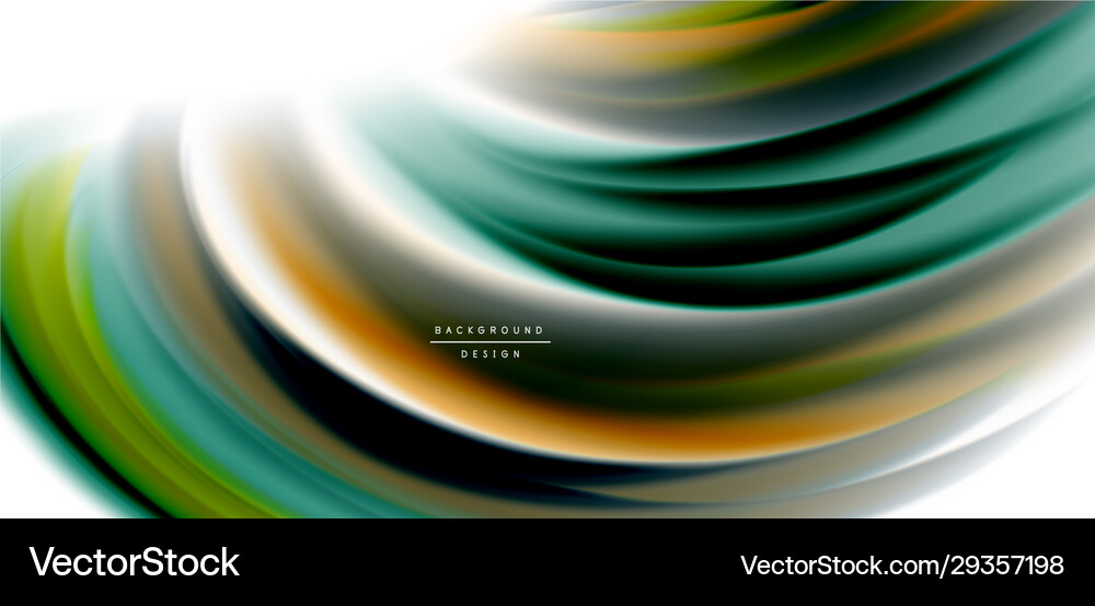 Silk smooth lines on white liquid fluid color Vector Image